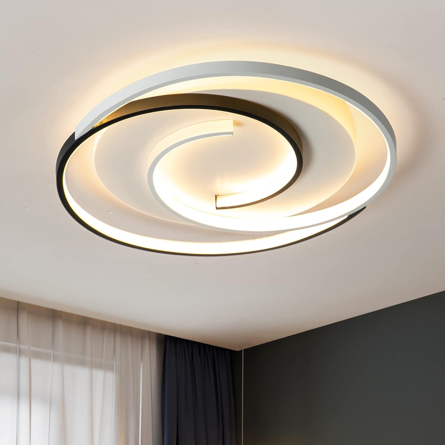Round LED Flush Mount Ceiling Light – Canva Home