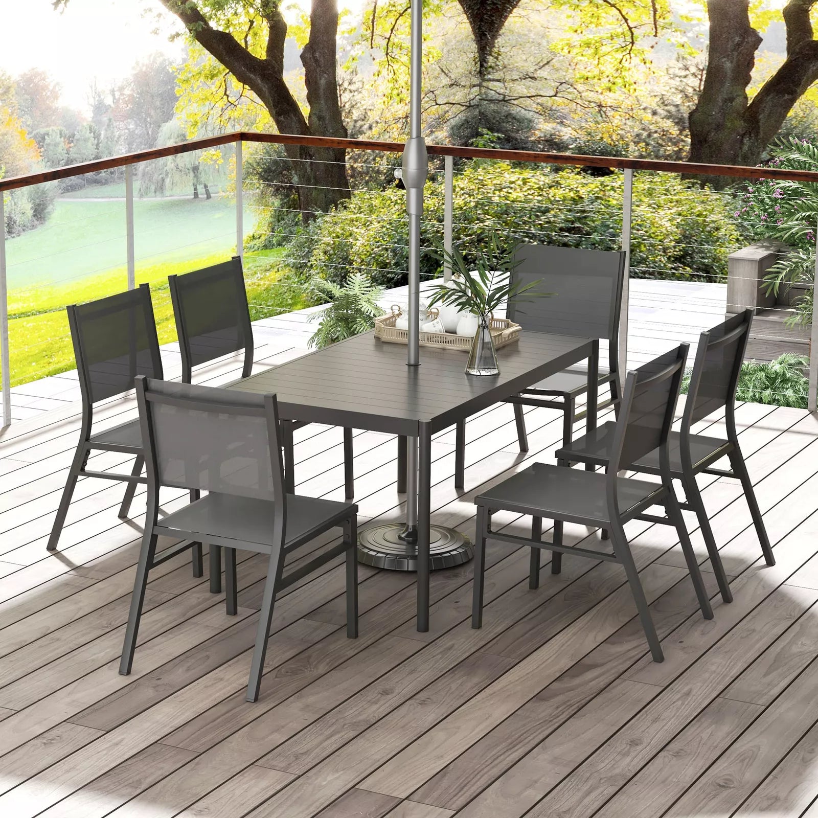 Terrell 6 Seater Outdoor Garden Dining Set – Canva Home